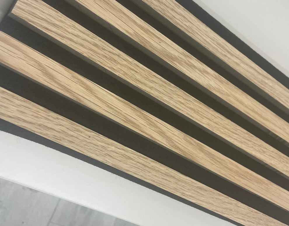 Narrow Rib White Oak Acoustic Panel – akupanels.ie