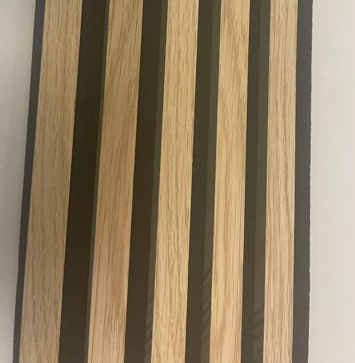 Narrow Rib White oak acoustic panel – akupanels.ie